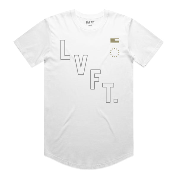 Game Day Scallop Tee - Black/Teal | Live Fit Apparel | LVFT - Live Fit ...