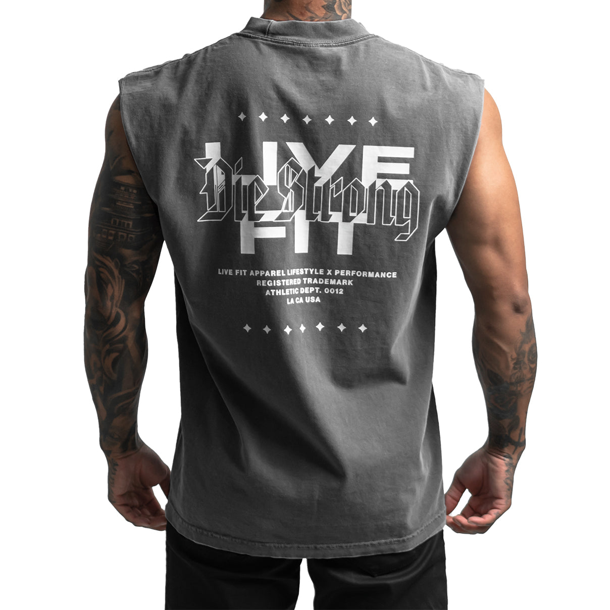 Heavy Metal Muscle Tank - Shadow - Live Fit. Apparel