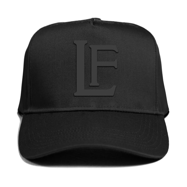 LF Baseball Cap - Black/Black - Live Fit. Apparel