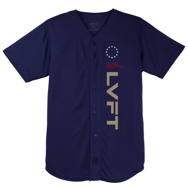 Legacy Baseball Jersey - Navy - Live Fit. Apparel