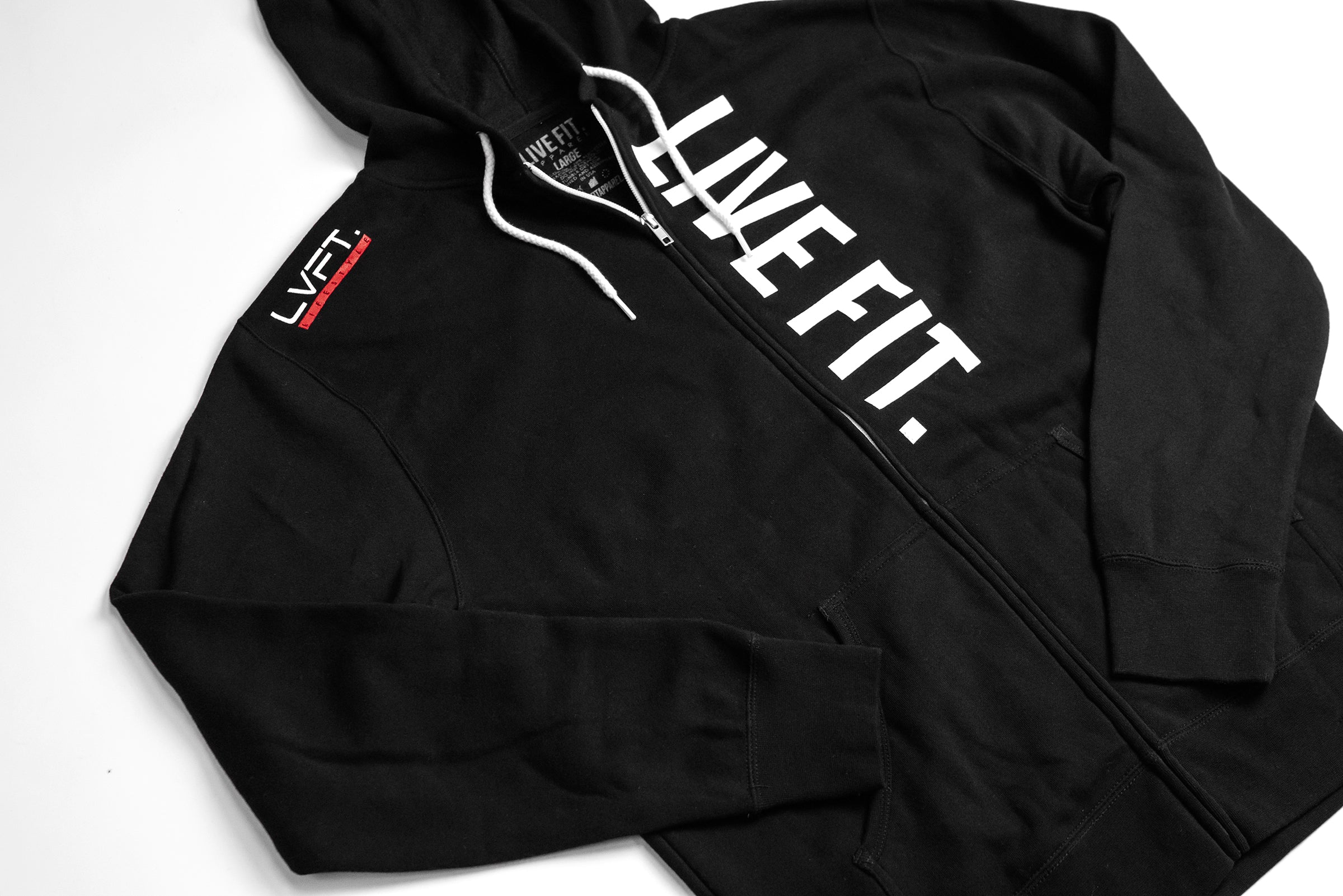 Live Fit Zip Up - Black | Live Fit Apparel | LVFT - Live Fit. Apparel