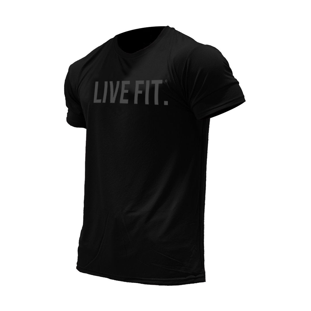 Core Tech Tee - Black - Live Fit. Apparel